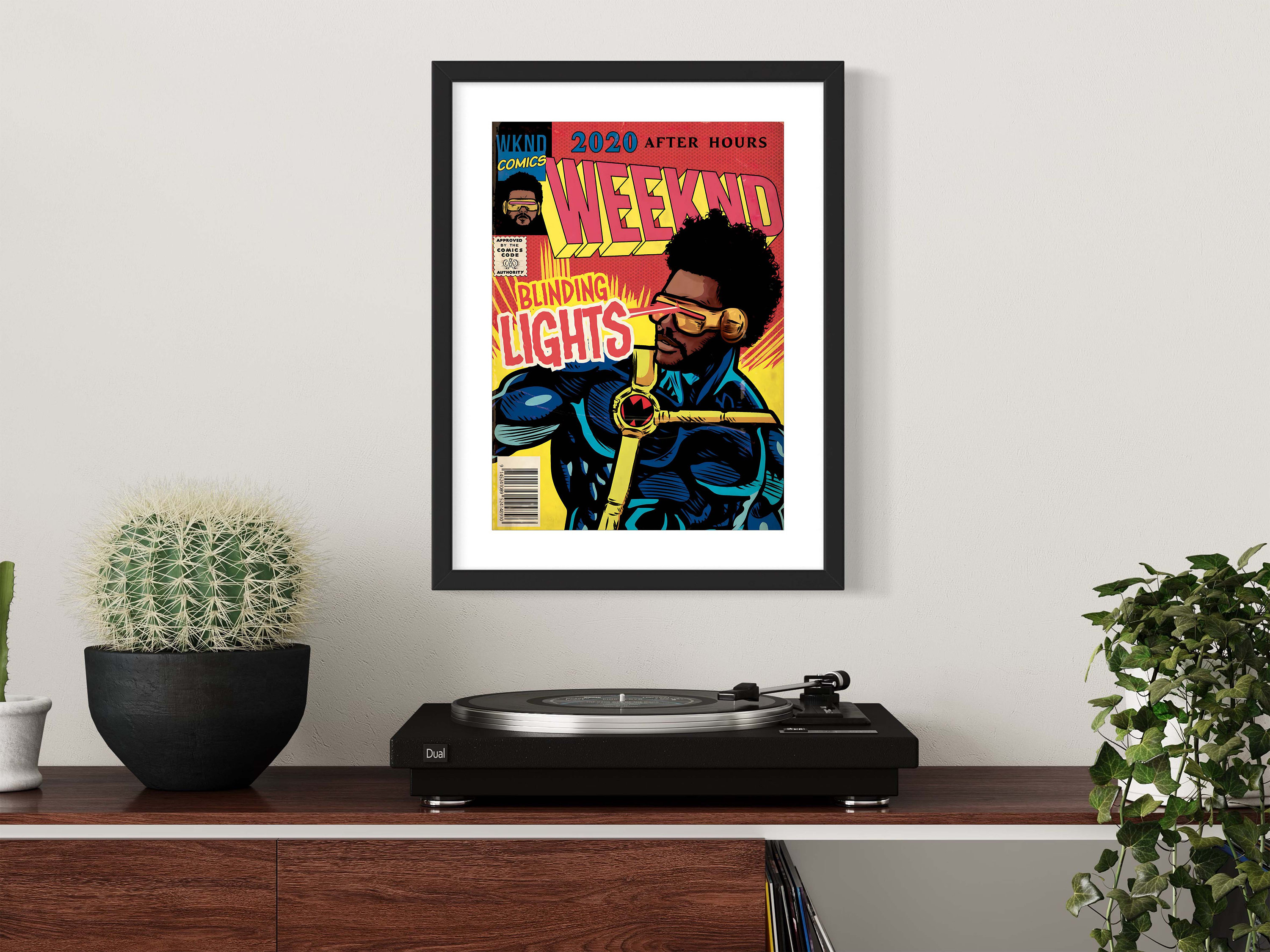 The Weeknd Vintage Poster | Blinding Lights Poster | A2 A3 A4 Framed ...