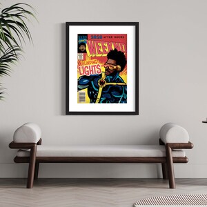 The Weeknd Vintage Poster | Blinding Lights Poster | A2 A3 A4 Framed ...