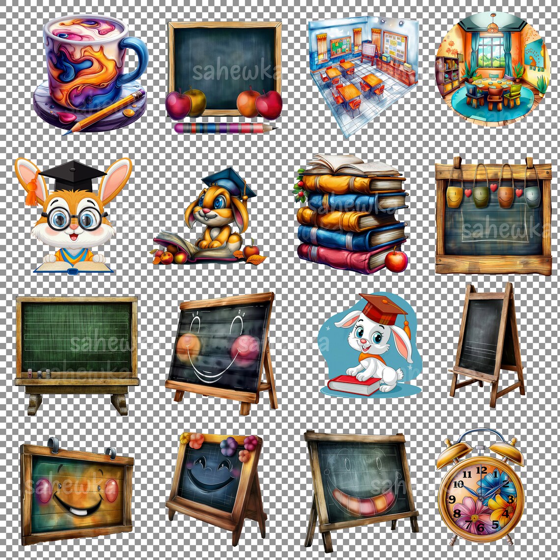 100 PNG Back to School Clipart, School Supplies, School Clipart ...