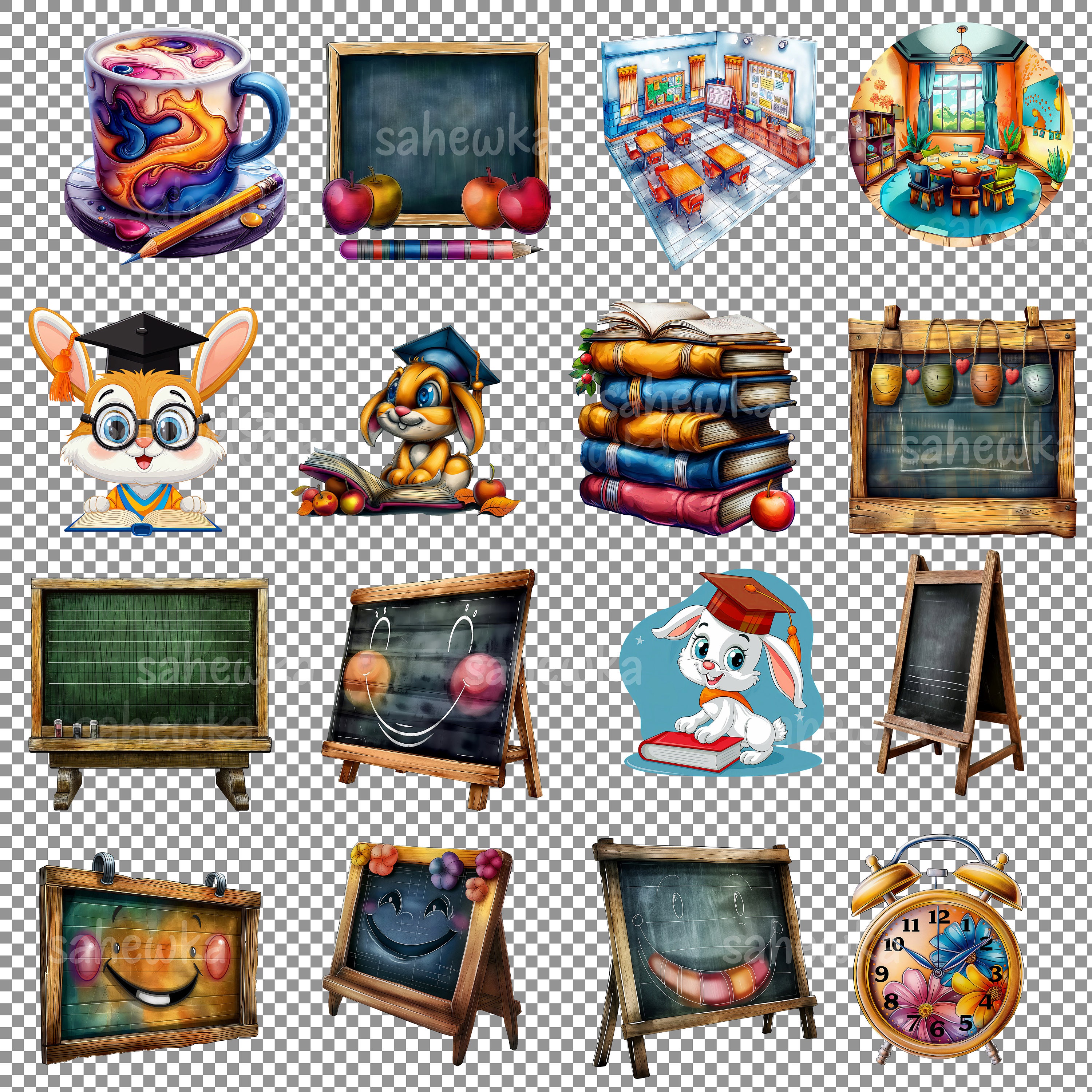 100 PNG Back to School Clipart, School Supplies, School Clipart ...