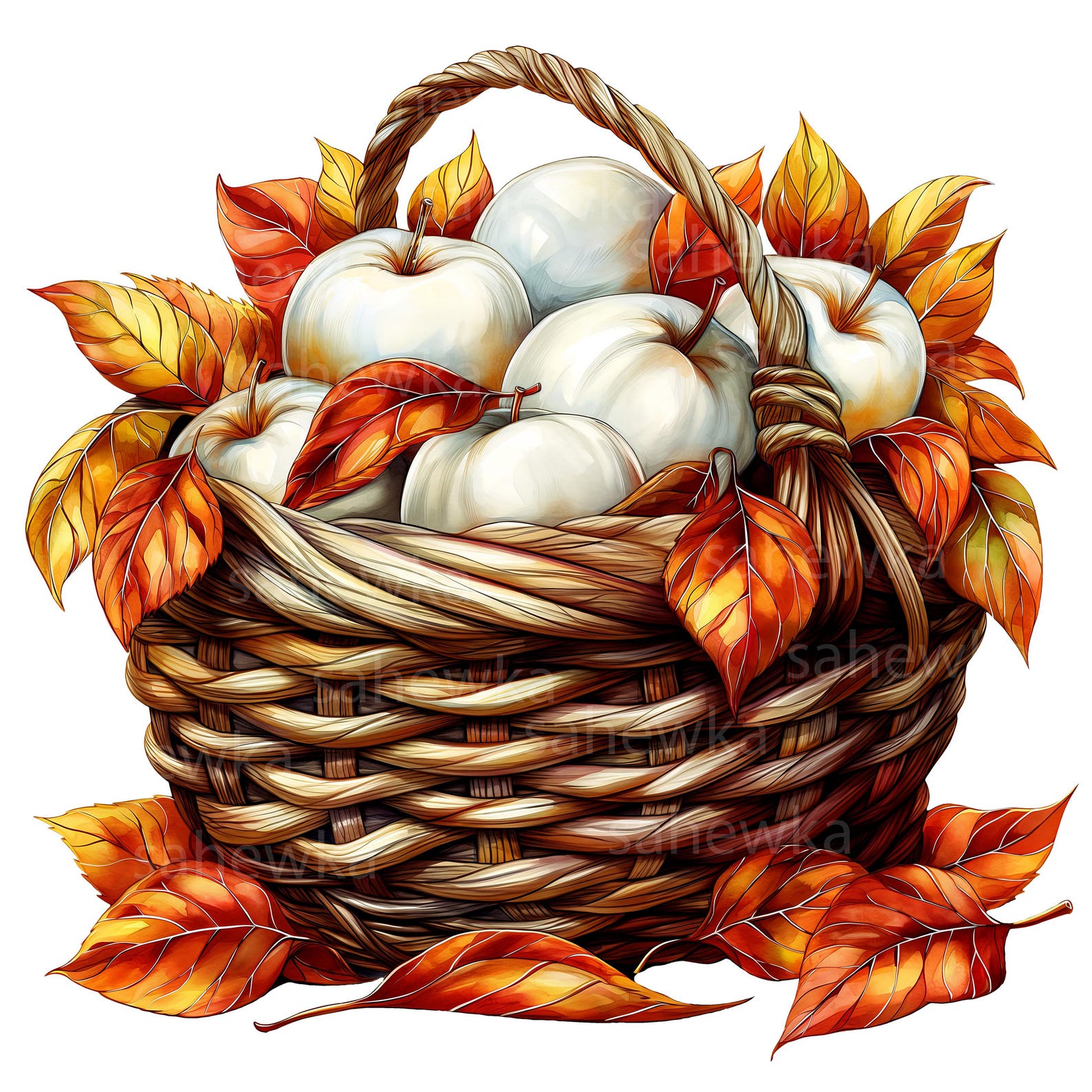 Cozy Autumn 37 Clipart, Watercolor PNG Bundle, Autumn Flowers, Autumn ...