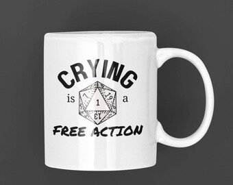 D20 Crying Action - Etsy