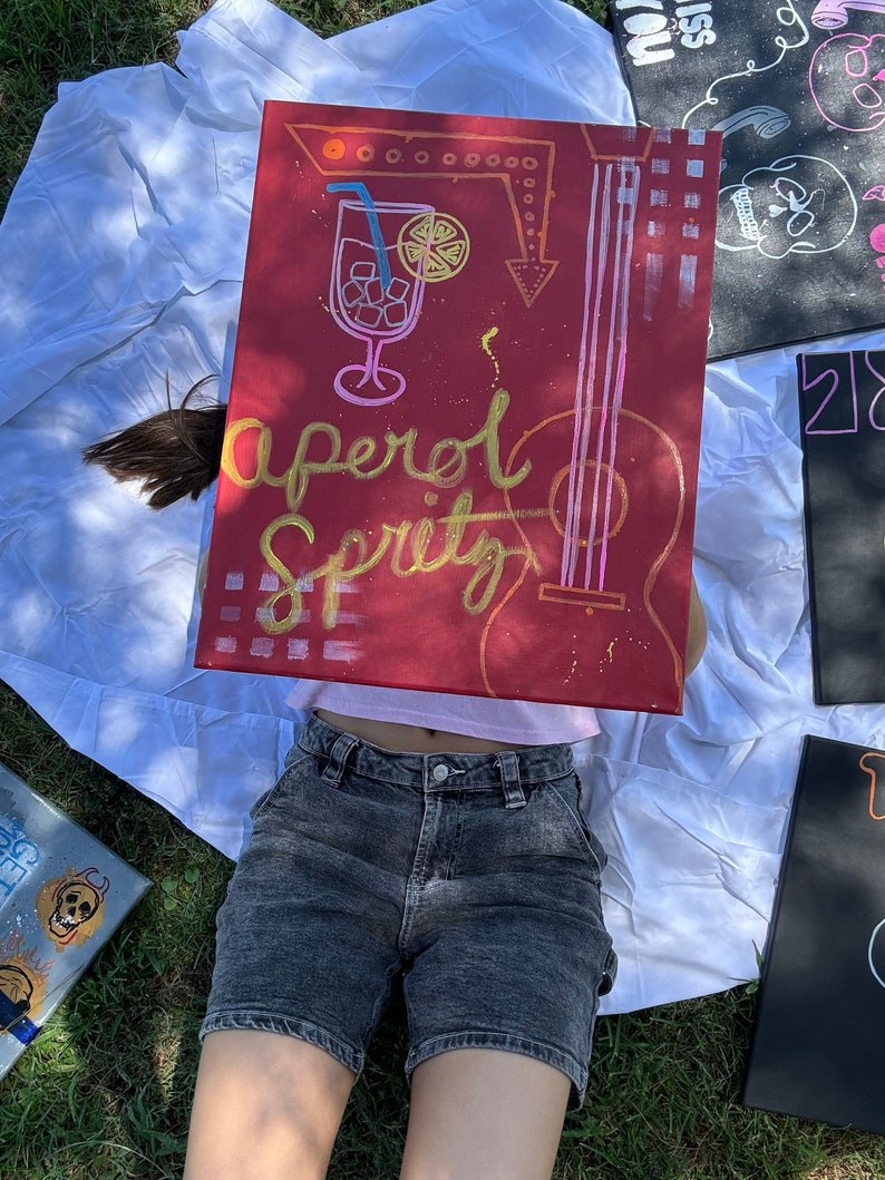 Aperol Spritz Painting - Etsy