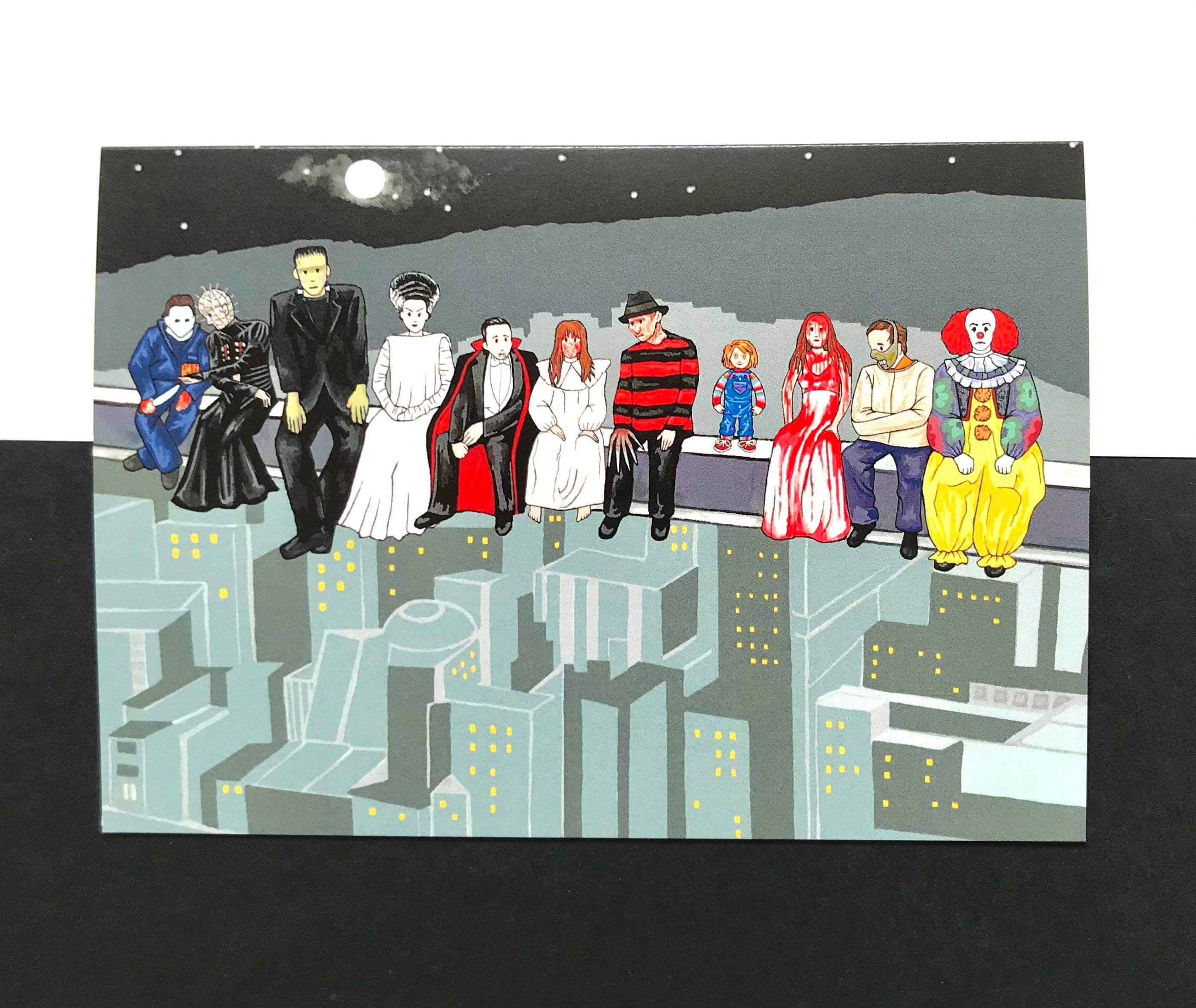 Horror Card, Horror Fan Birthday Card, Horror Greeting Card, Halloween ...