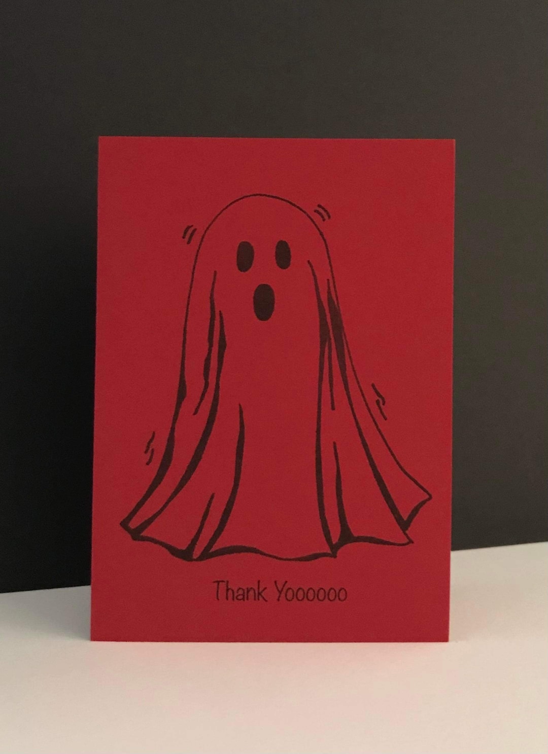 Thank You Card, Horror Thank You Card, Spooky Card, Horror Movie Fans ...