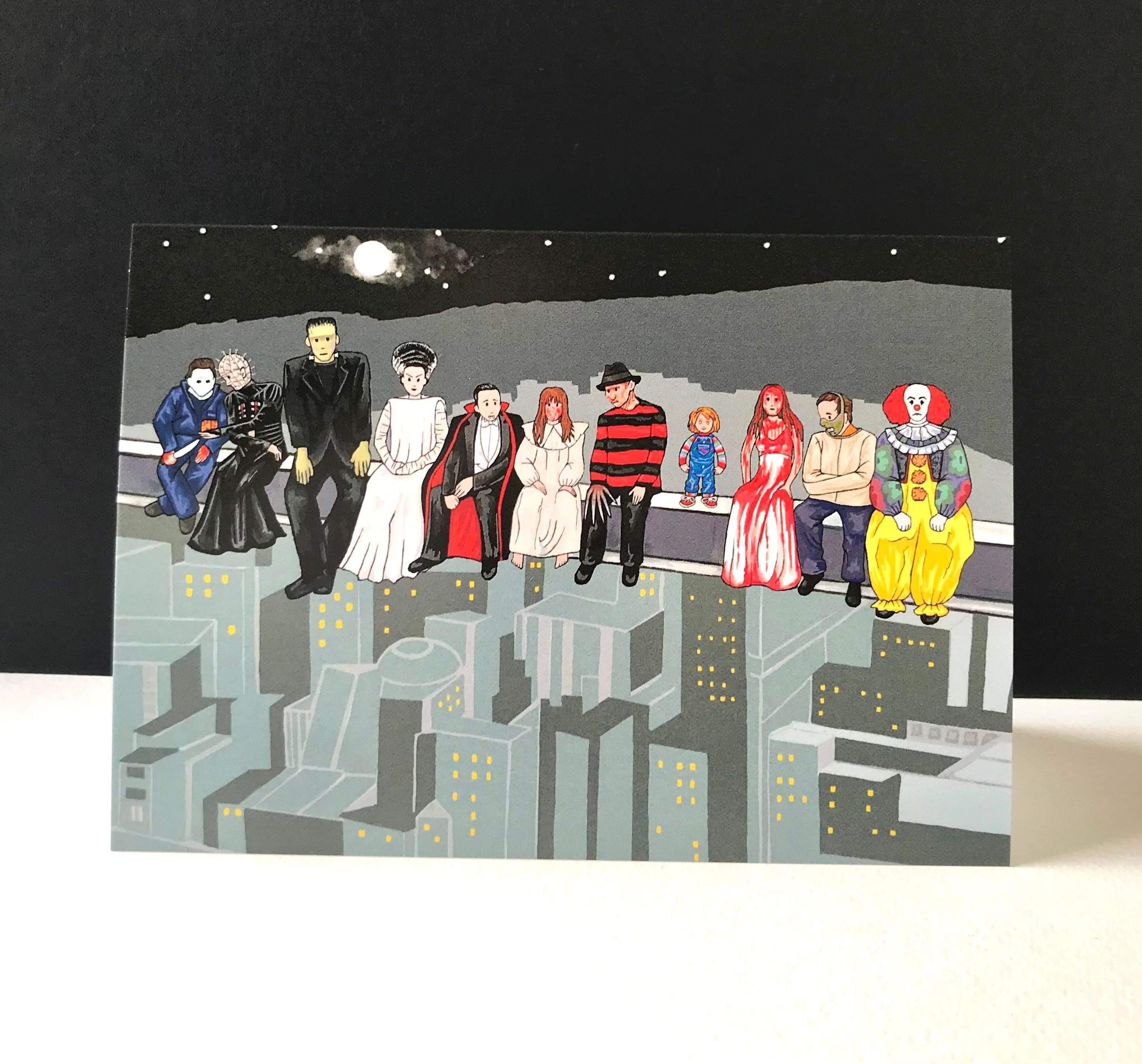 Horror Card, Horror Fan Birthday Card, Horror Greeting Card, Halloween ...