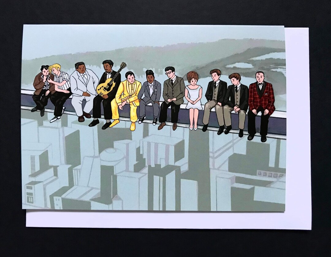 1950s Greeting Card, Rock N Roll Card, Music Card, Iconic Greeting Card ...