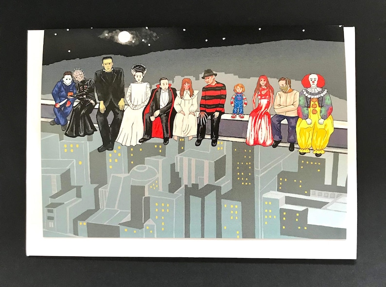 Horror Card, Horror Fan Birthday Card, Horror Greeting Card, Halloween ...