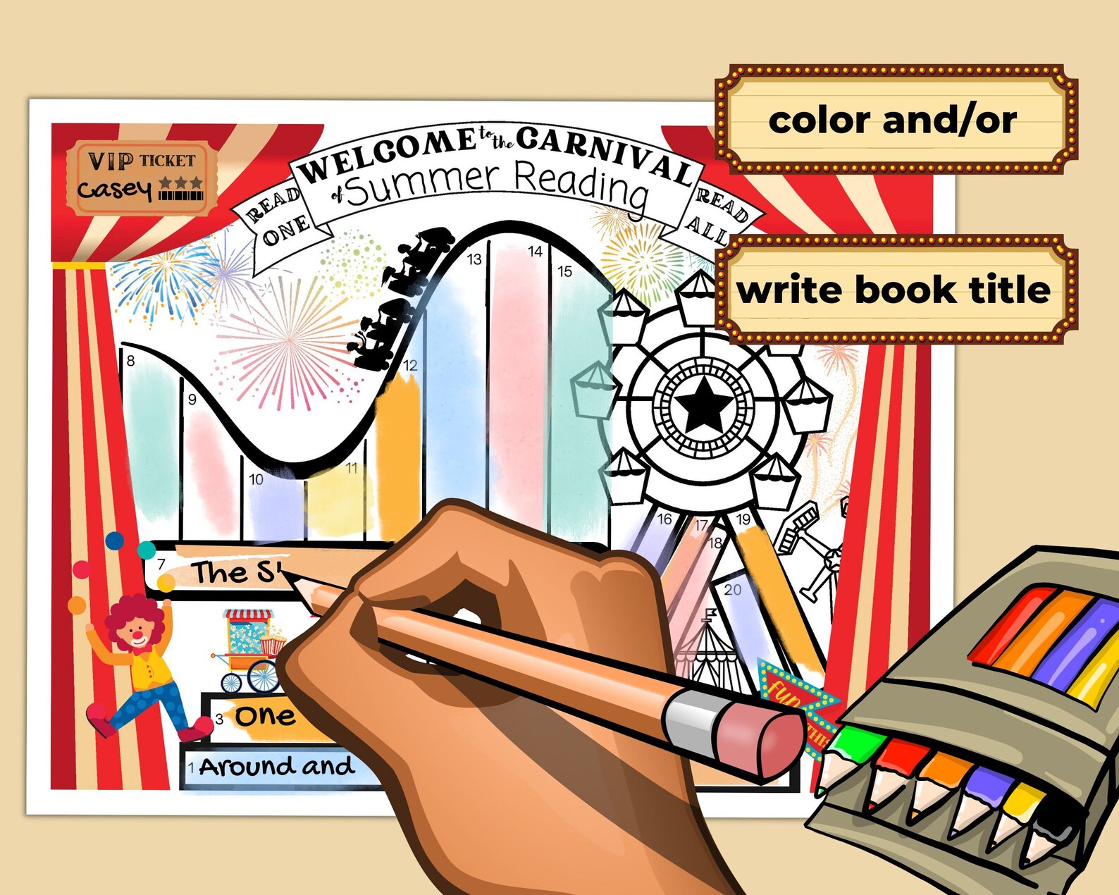 Summer Reading Tracker Printable Kids Book Reading Challenge - Etsy