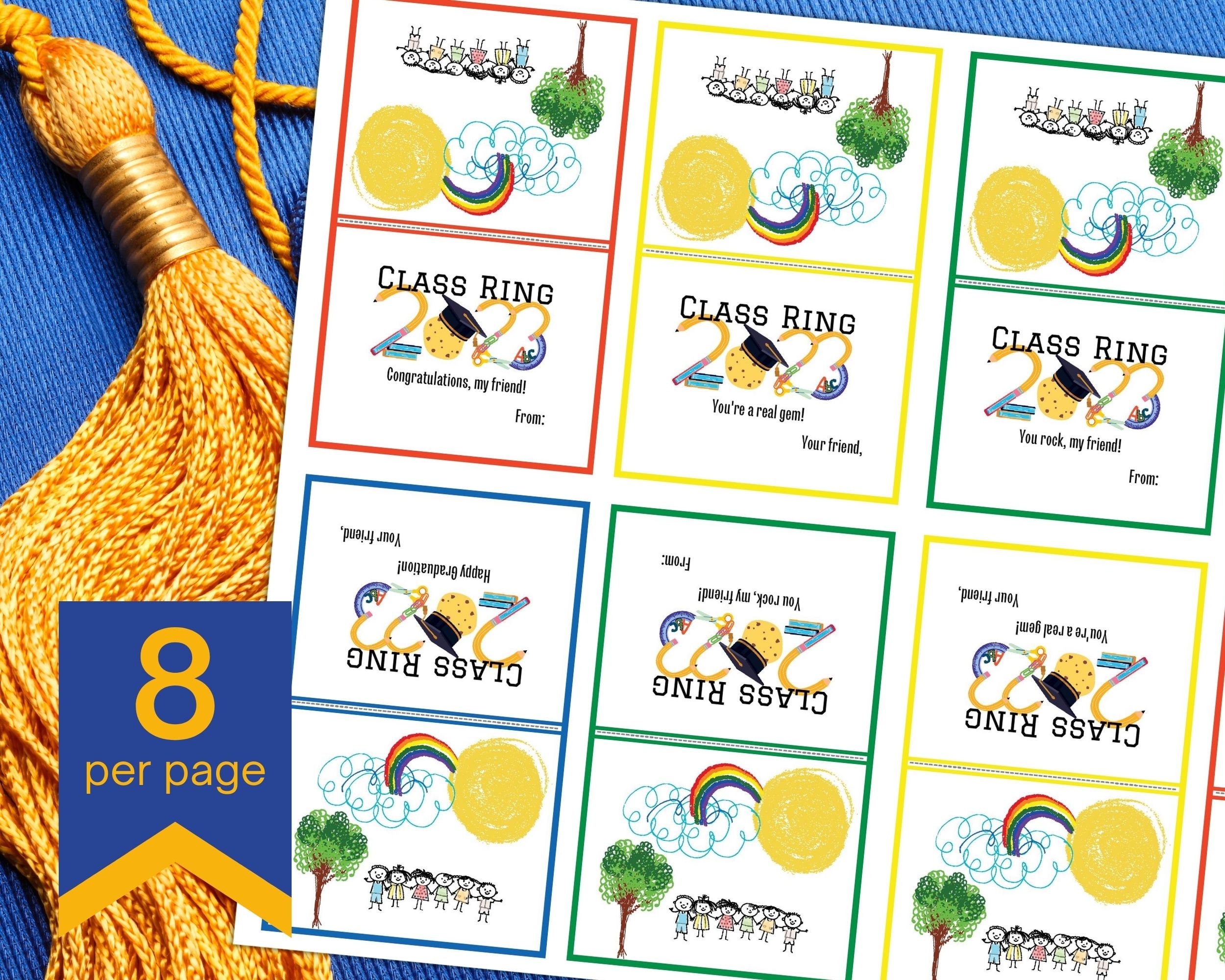 Prek/kindergarten Class Ring Pop Treat Topper DIY Printable - Etsy