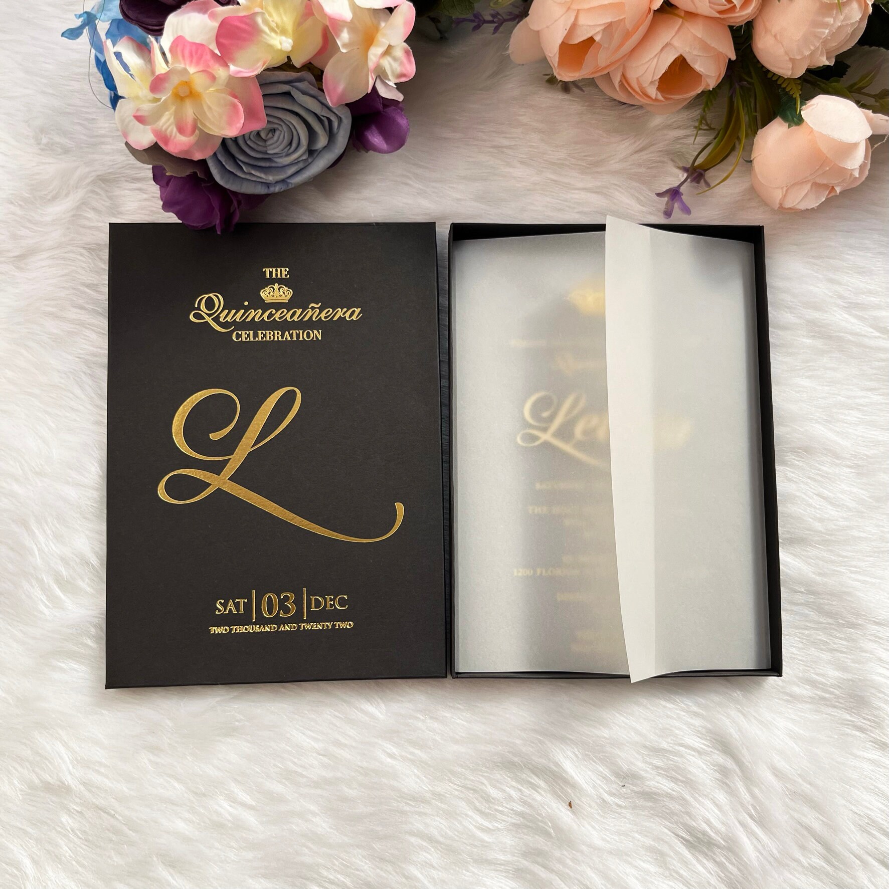 Invitations Quinceanera Sweet 15 Invitation Acrylic - Etsy