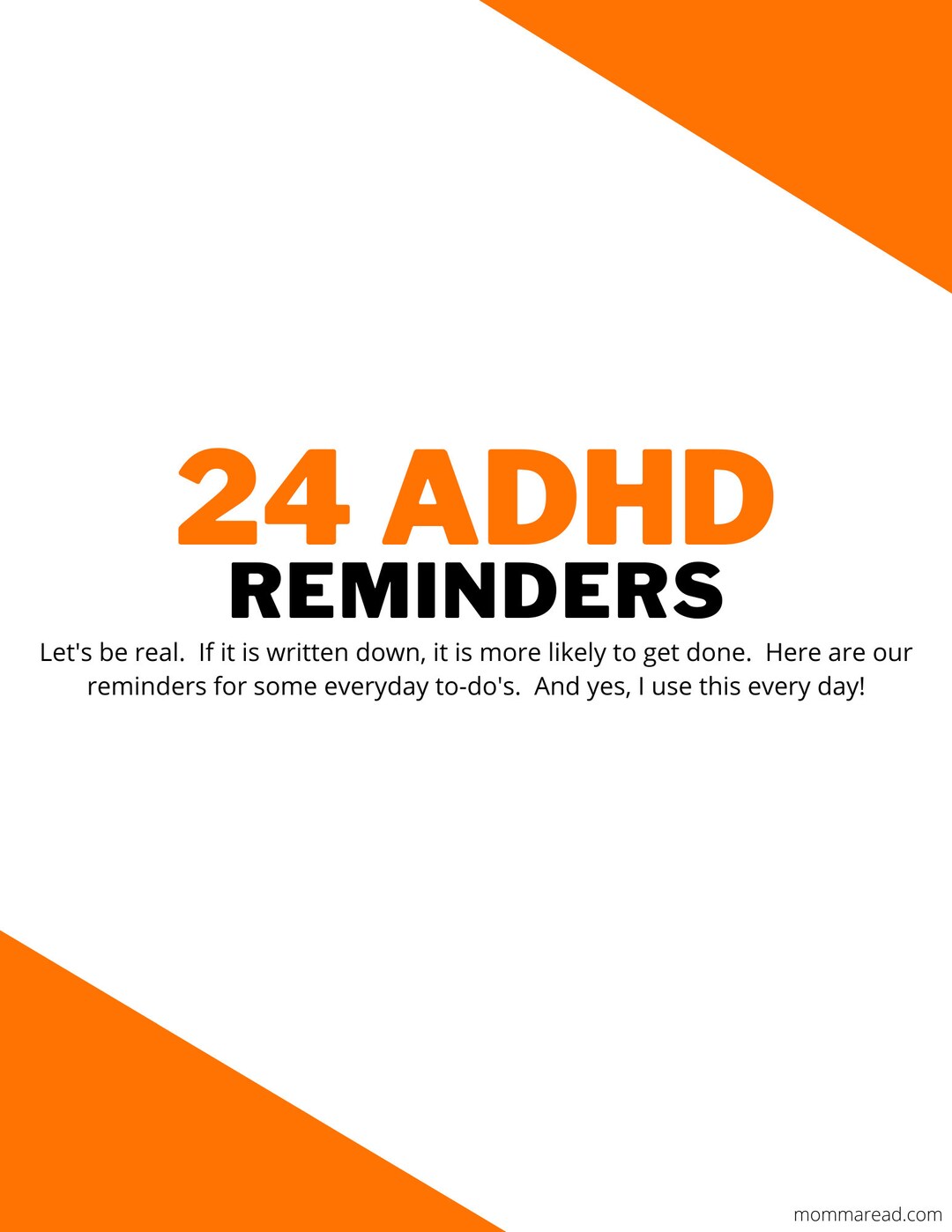 24 ADHD Reminders - Etsy