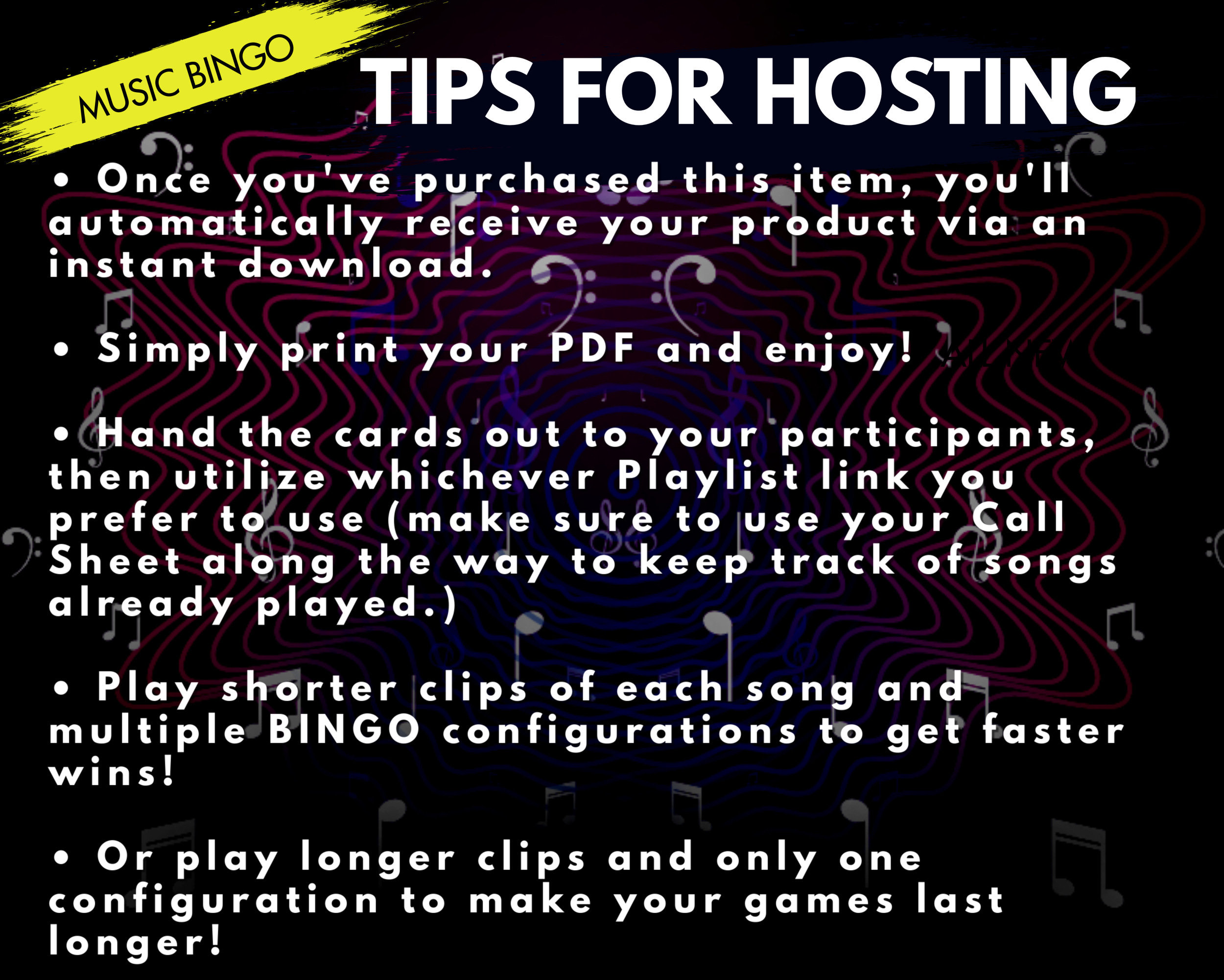 Club Anthems Music Bingo, 28 Unique Printable Cards With Playlist (PDF ...