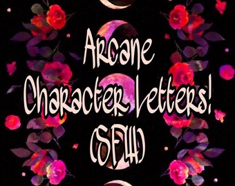 Arcane Letter - Etsy