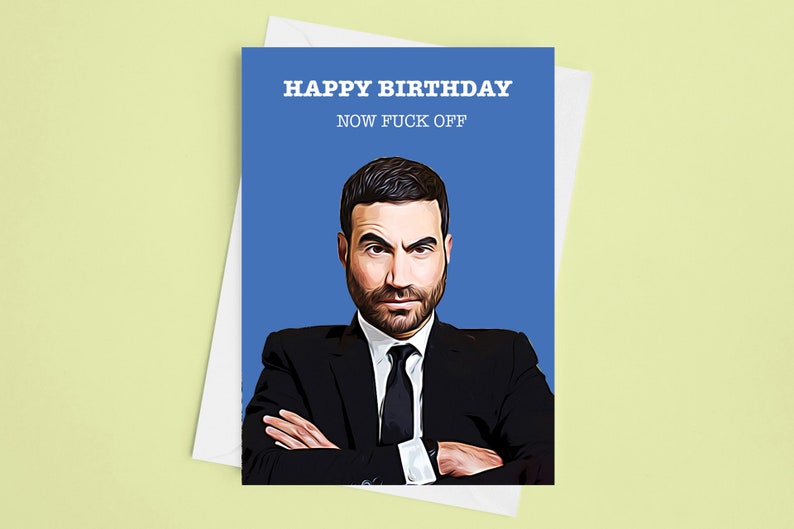 Ted Lasso Roy Kent Birthday Card Meme Card Funny Card Etsy