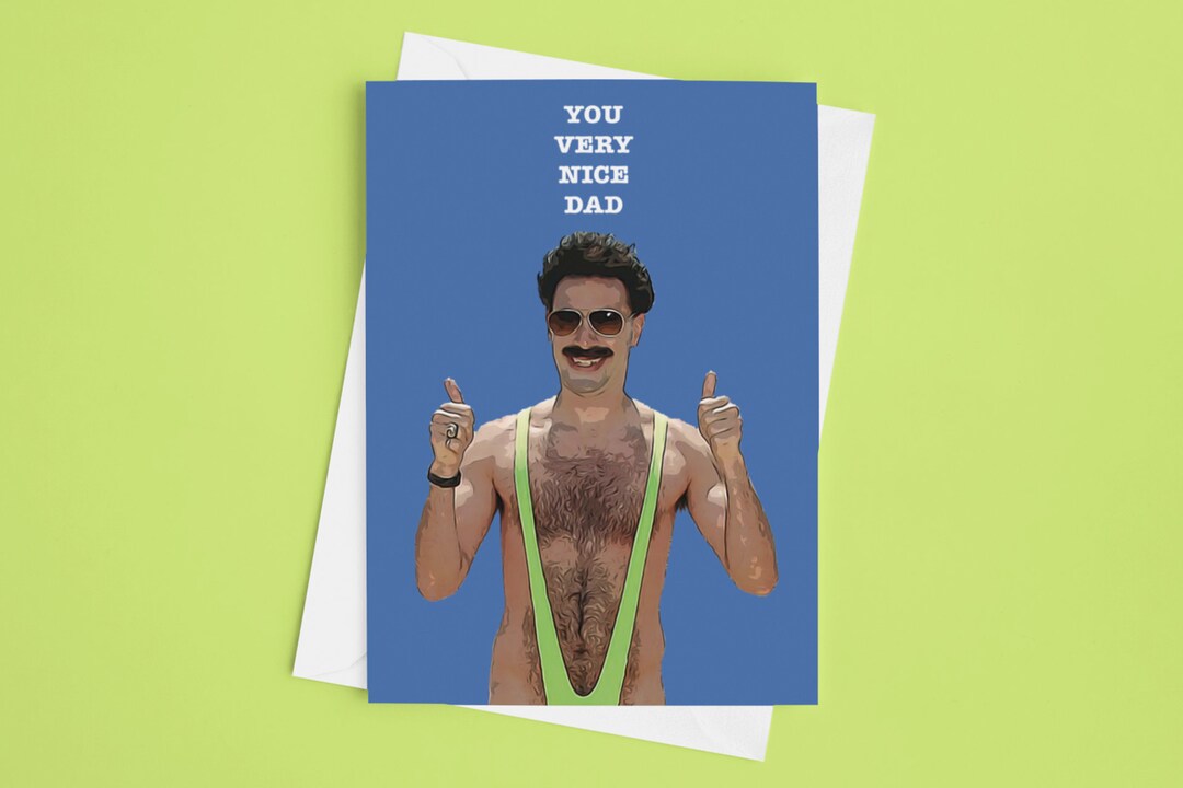Father's Day Card Borat Father's Gifts Meme Card - Etsy