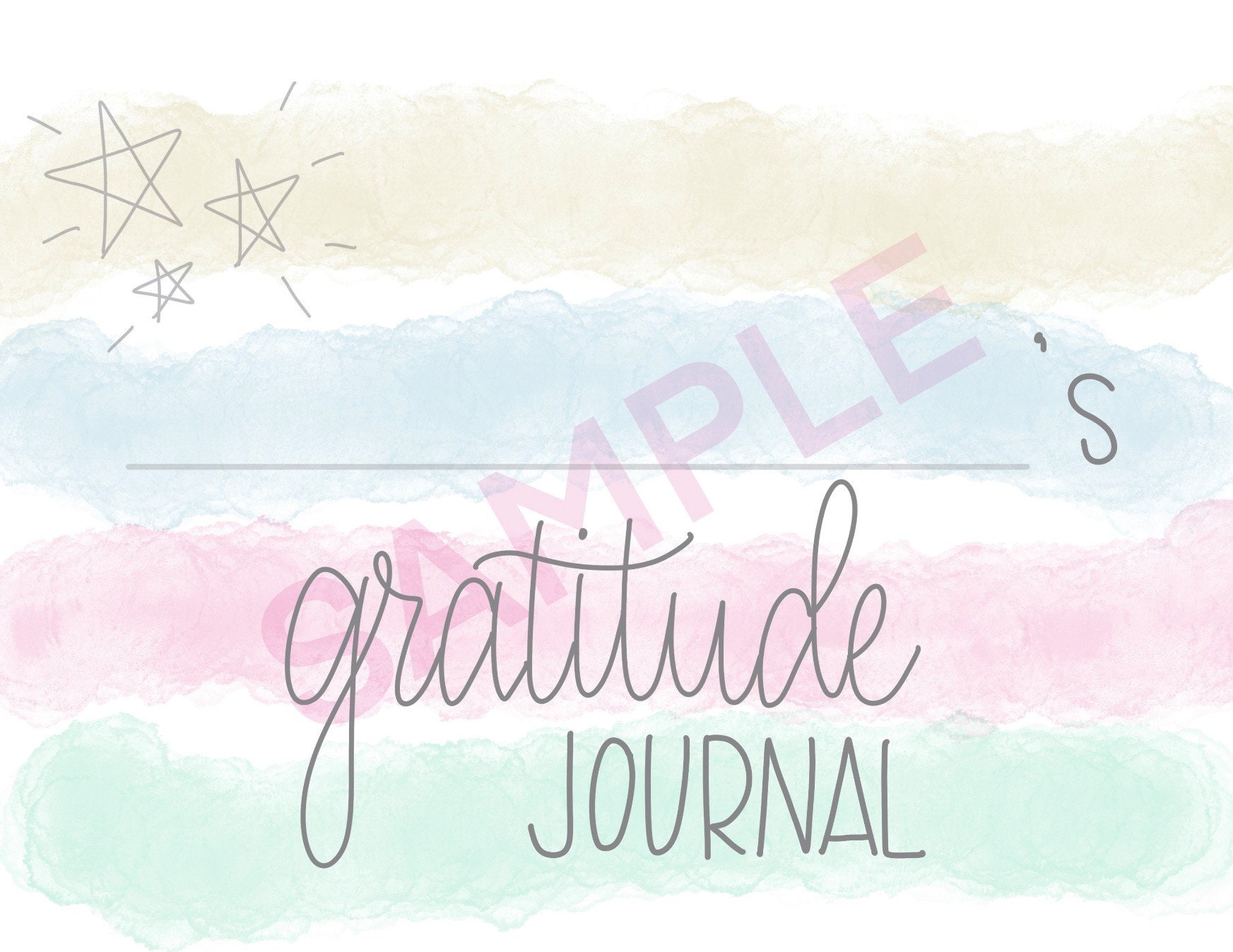 Printable Mini Gratitude Journal - Etsy