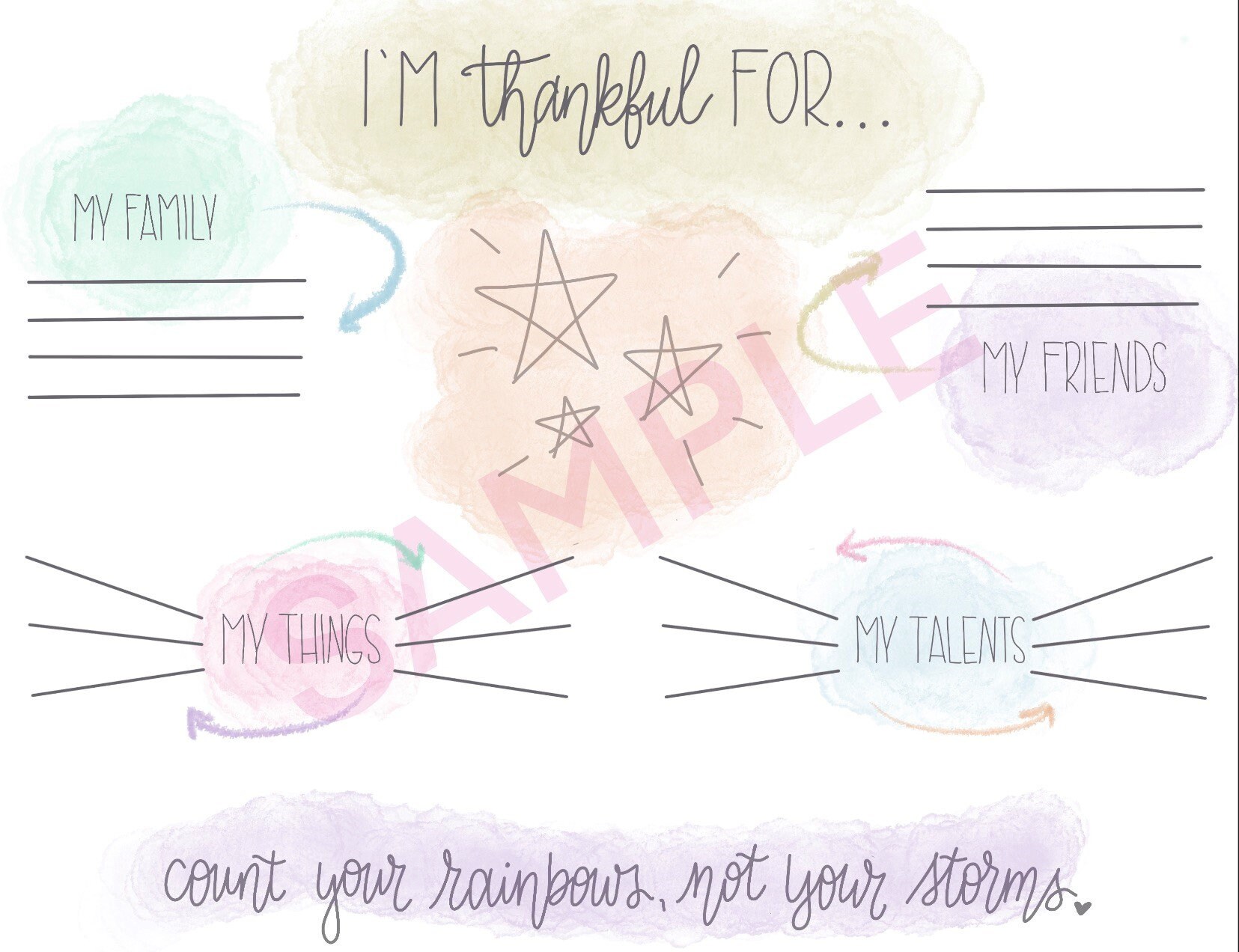 Printable Mini Gratitude Journal - Etsy