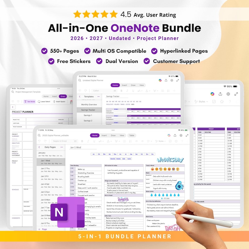Onenote 2026 Journal - Etsy