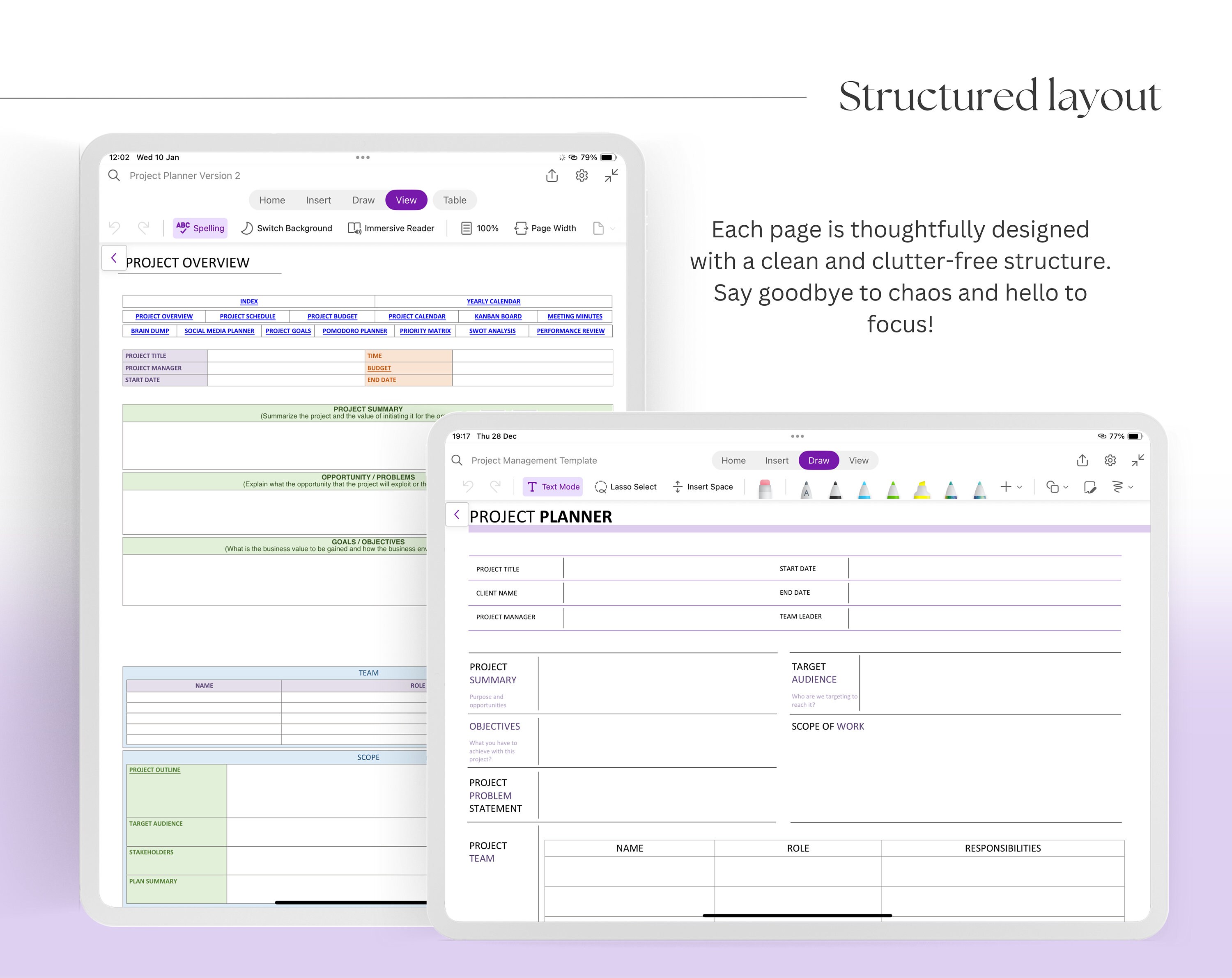 Onenote All-in-one Planner Bundle, Project Planner, 2025, Undated ...