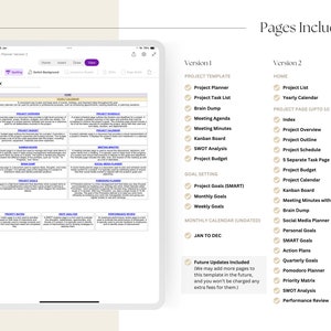 Project Management Template, Gantt Chart, Project Milestone, SMART ...