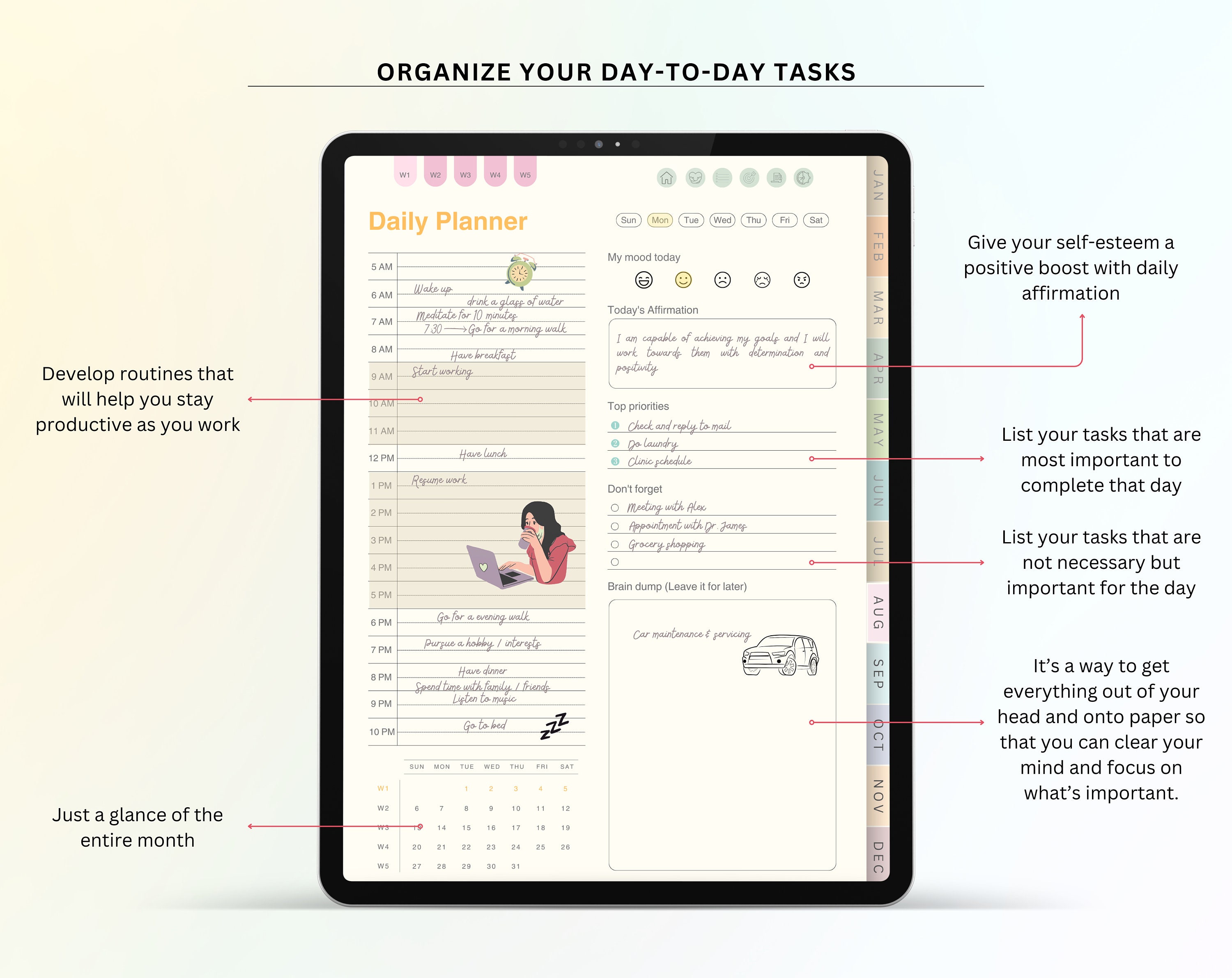 PLR Digital Planner Pack, 2024 and Undated Planner for Commercial Use ...