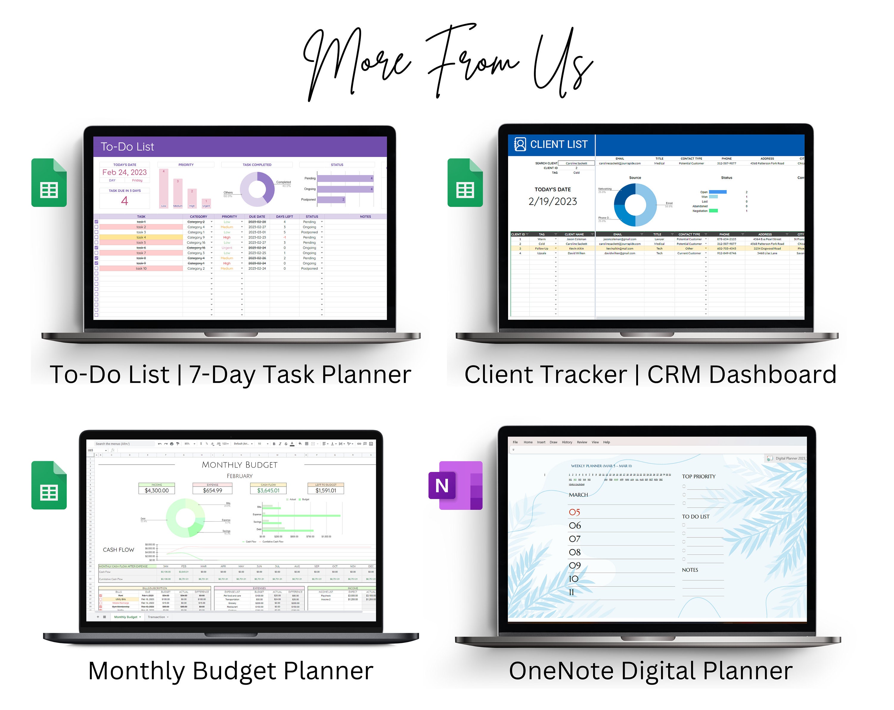 Client Tracker Spreadsheet CRM Dashboard Business Tracker Business ...