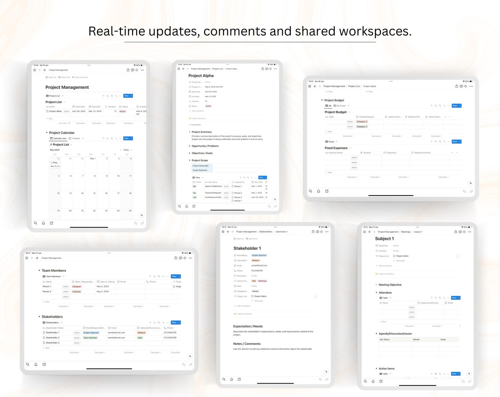 Project Management Bundle, Gantt Chart, Project Milestone, SMART Goals ...