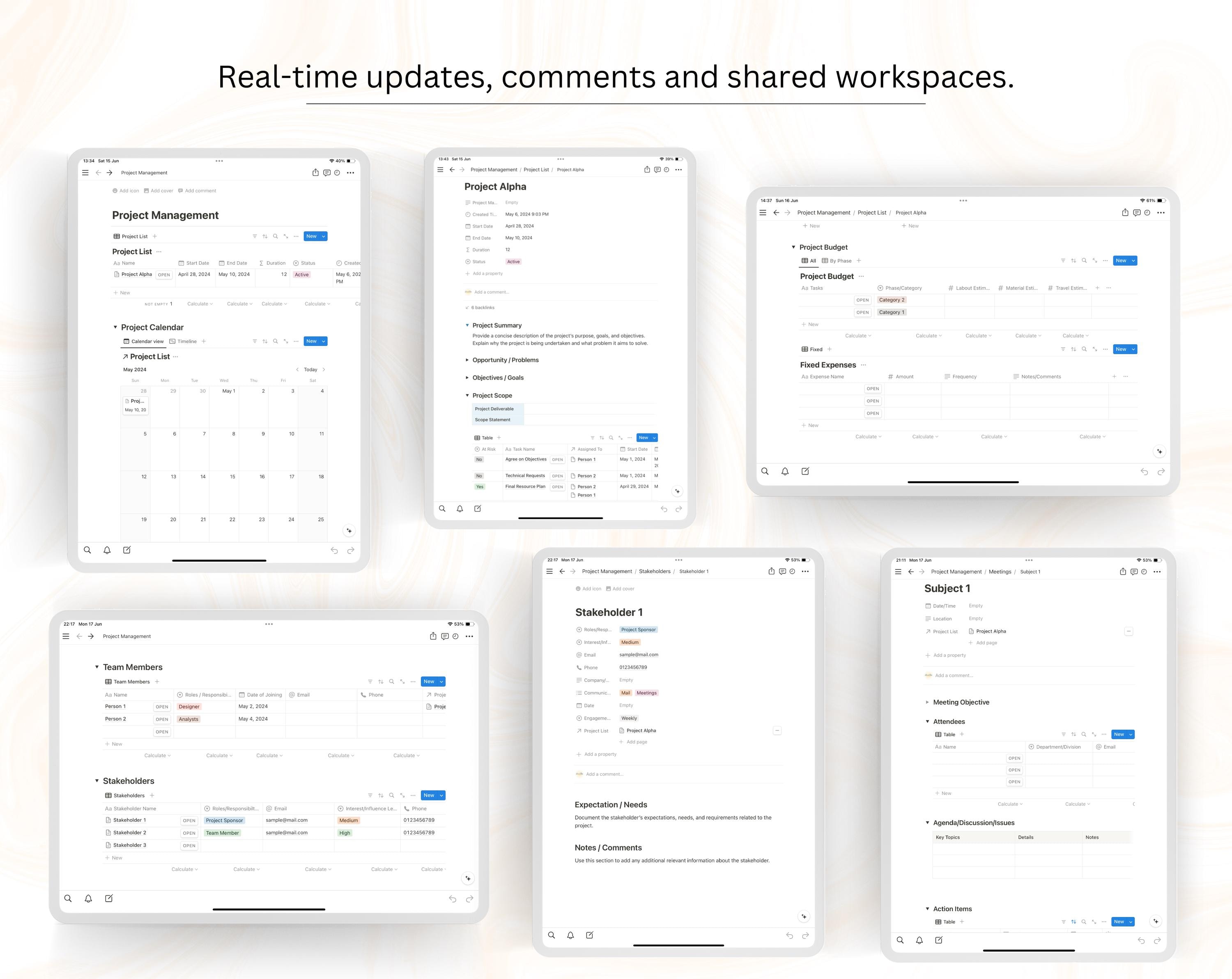Project Management Bundle, Gantt Chart, Project Milestone, SMART Goals ...