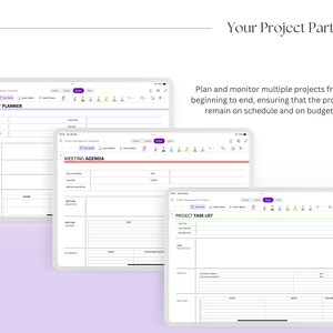 Project Management Template, Gantt Chart, Project Milestone, SMART ...