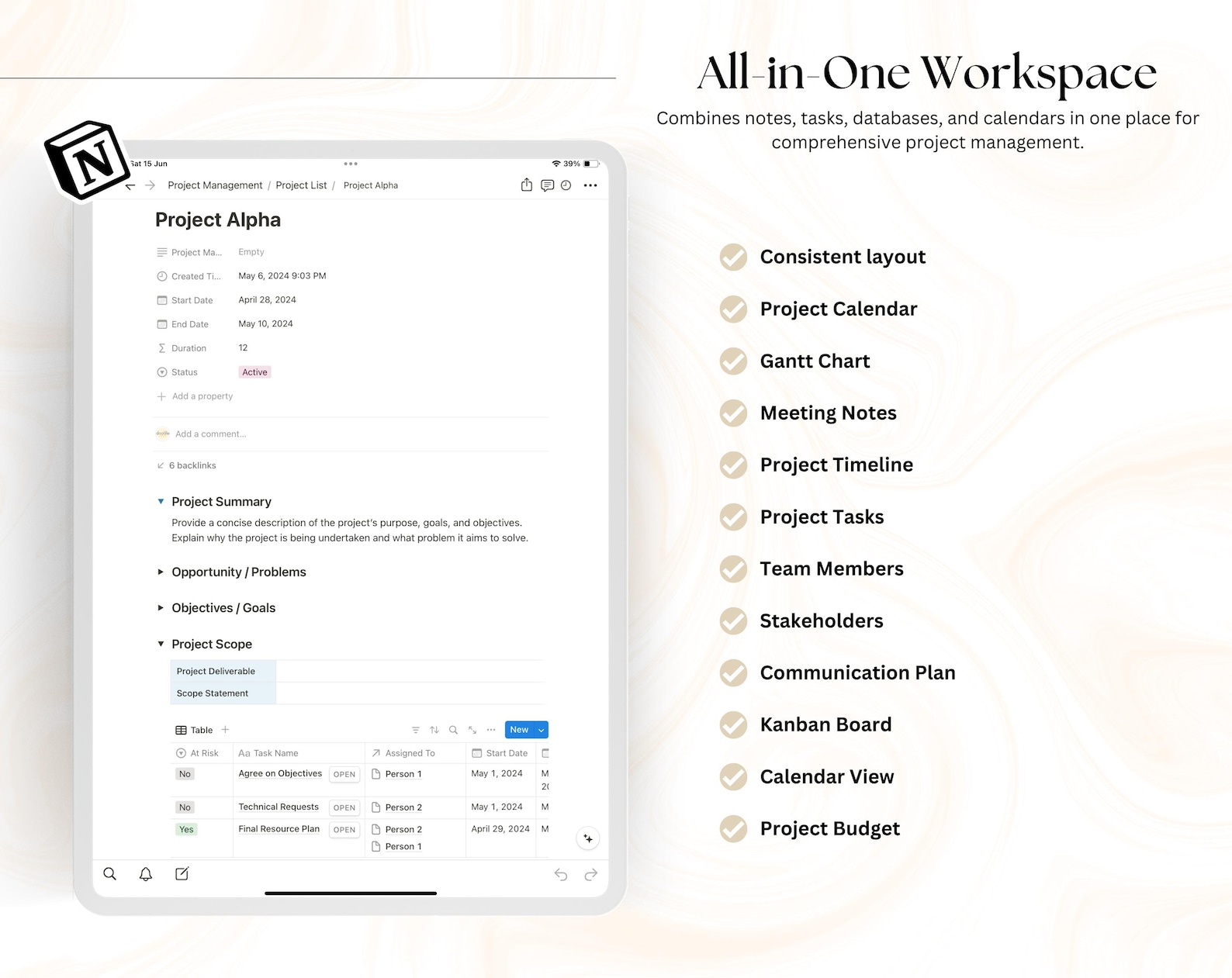 Project Management Bundle, Gantt Chart, Project Milestone, SMART Goals ...