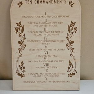 Ten Commandments 10 Commandments, Bible, Christian, God Laws, - Etsy