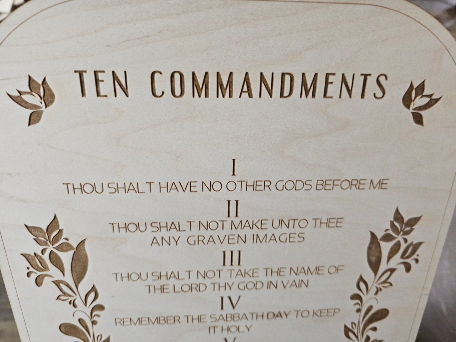 Ten Commandments 10 Commandments Bible Christian God - Etsy
