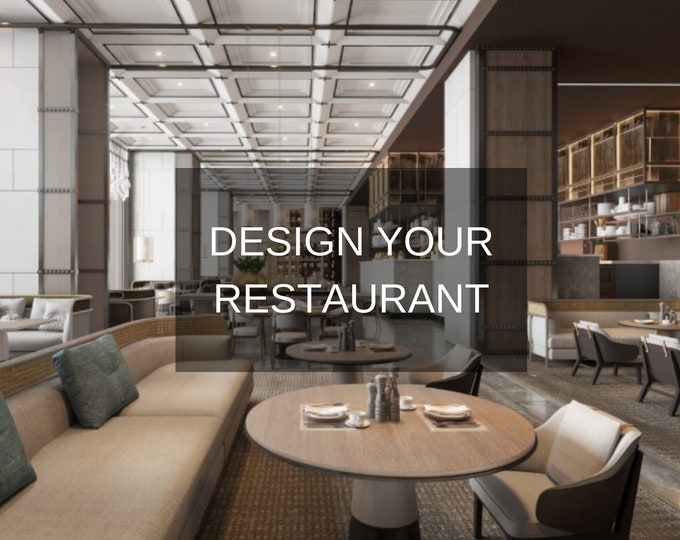 3D Restaurant Design, Architectural Rendering, Customize Interior ...