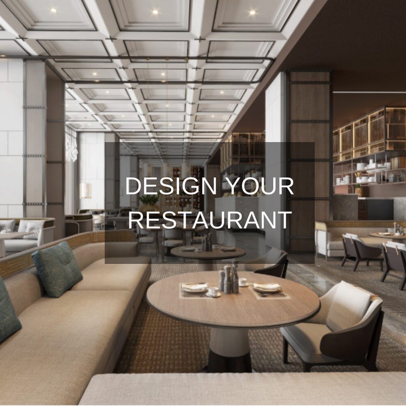 3D Restaurant Design, Architectural Rendering, Customize Interior ...