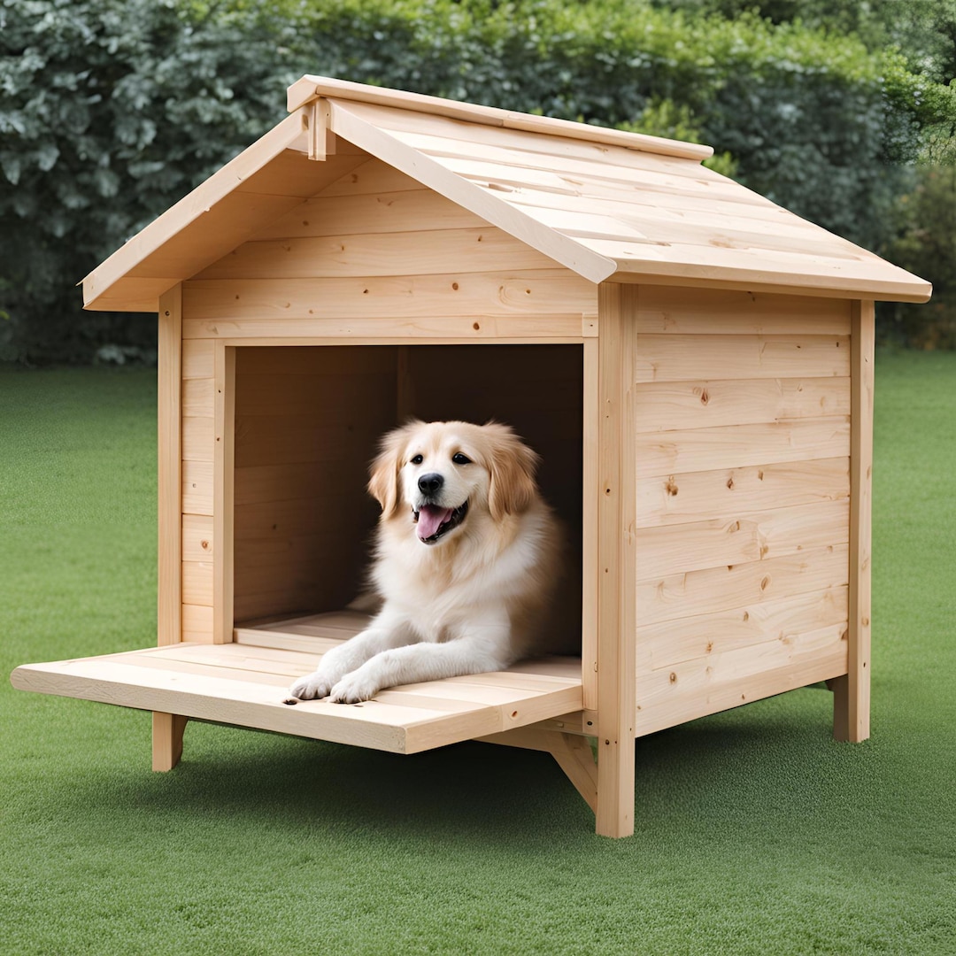 DIY Wooden Dog House Guide - Step-by-step Written Instructions - Pet ...