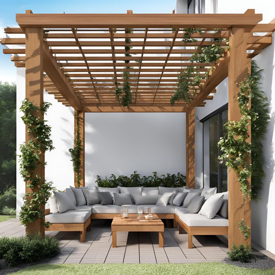 DIY Pergola Plans Build a Stylish and Sturdy Wooden Pergola With Easy ...