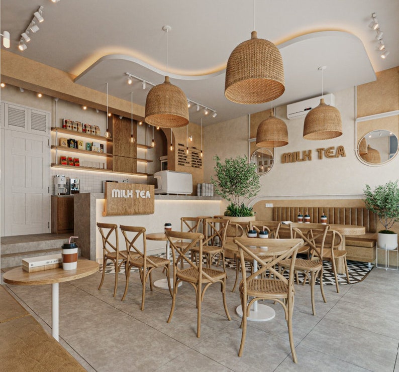 3D Coffee Design, Architectural Rendering, Customize Interior Design ...