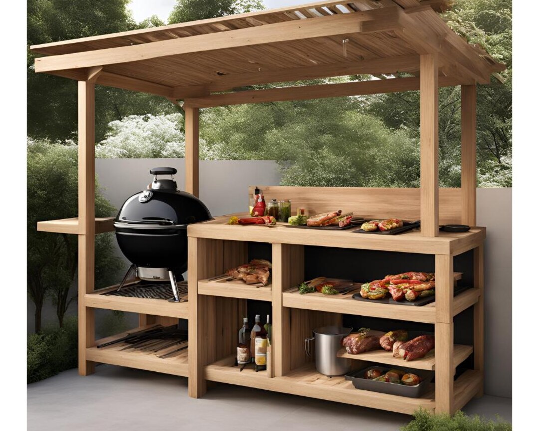 DIY Wooden BBQ Station Guide - Step-by-step Written Instructions ...