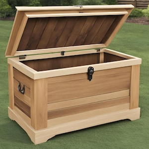 Wood chest box store