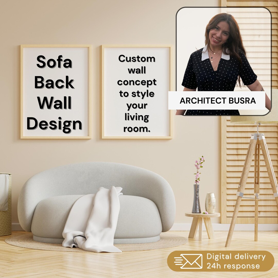 Sofa Back Wall Design – Custom Living Room Accent Wall Makeover With ...
