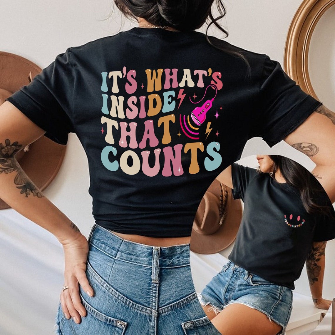 It's What's Inside That Count Shirt Sonographer - Etsy