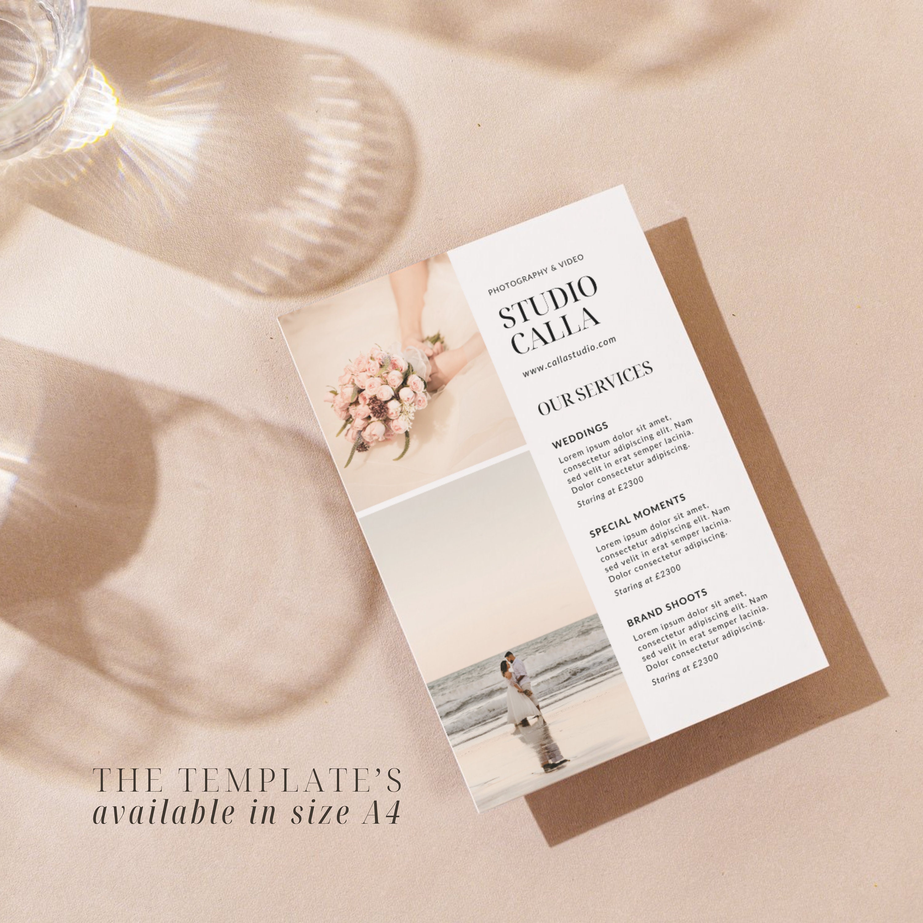 Flyer Template I Flyer Design I Neutral Beige Pearl Canva Flyer I ...