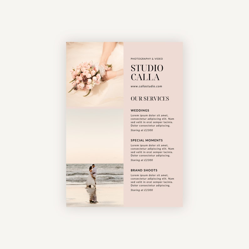 Flyer Template I Flyer Design I Neutral Beige Pearl Canva Flyer I ...