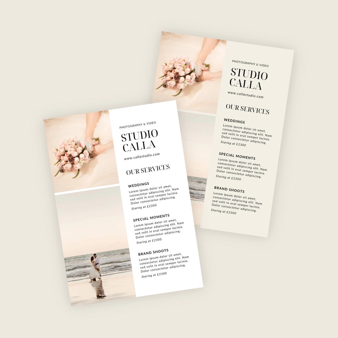 Flyer Template I Flyer Design I Neutral Beige Pearl Canva Flyer I ...