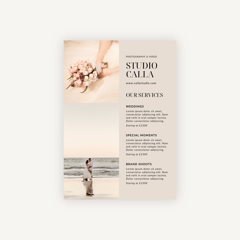 Flyer Template I Flyer Design I Neutral Beige Pearl Canva Flyer I ...
