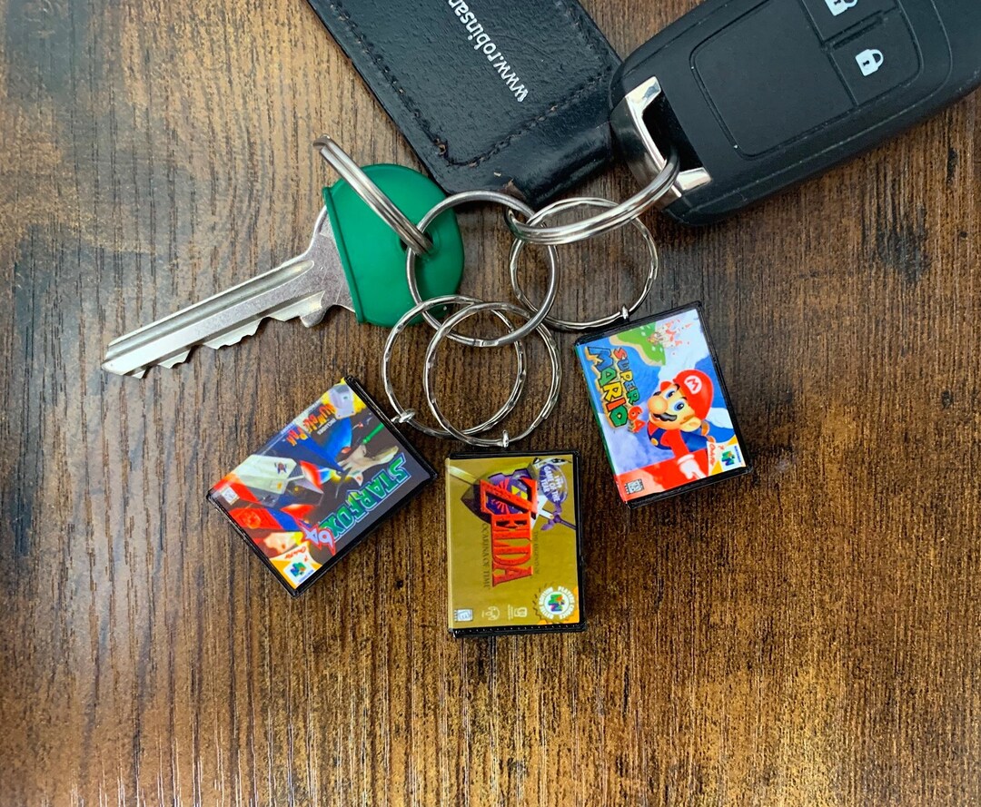 Miniature Retro N64 Game Keyring | ANY Game You Like | Retro Gamers ...
