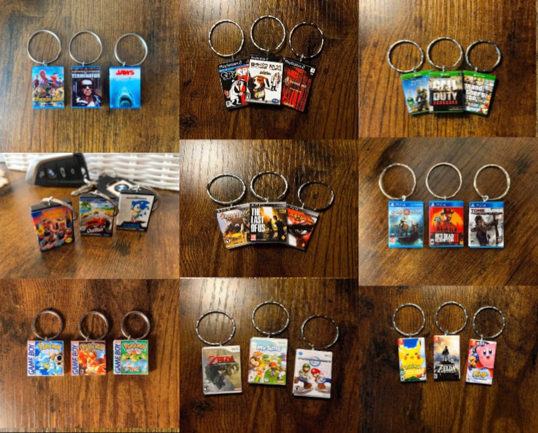 Custom Made Miniature Game and Film Keyrings | ANY Game or Film You ...