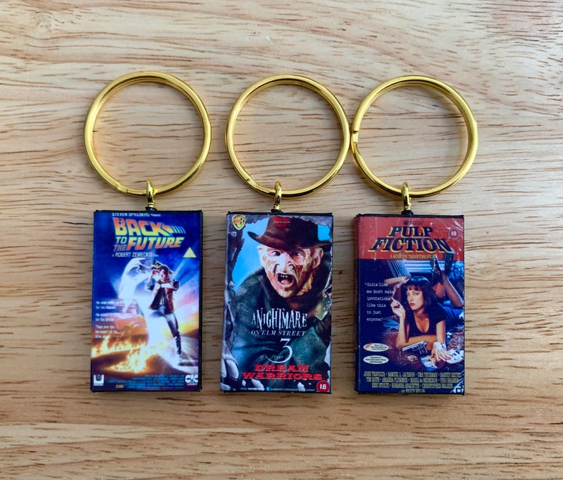 Miniature VHS Movie Keyring | ANY Movie You Like | Novelty 80s Film ...