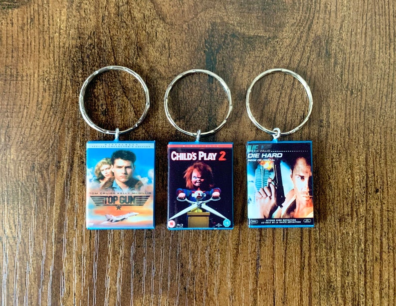 Miniature Blu Ray DVD Movie Keyring | ANY Movie You Like | Novelty Gift ...